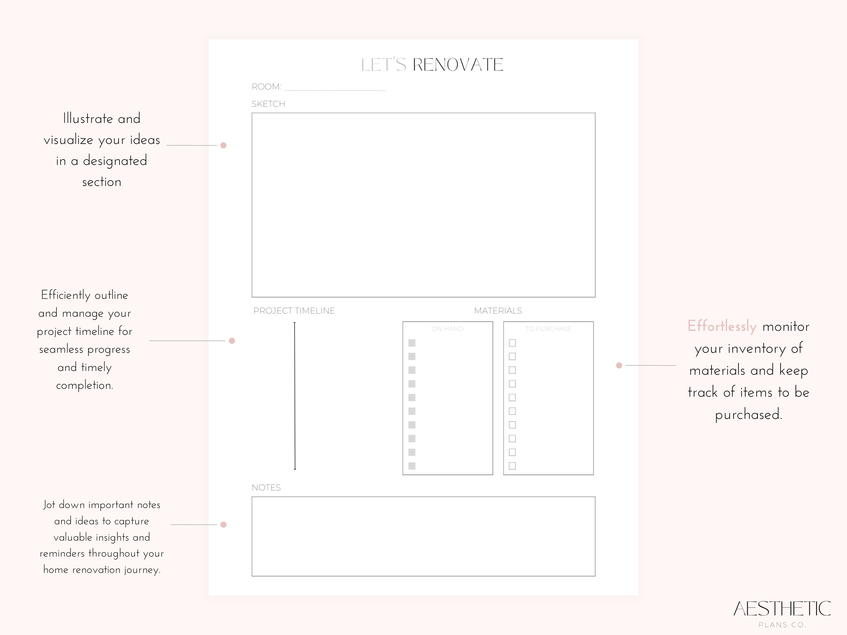 New Home Owner Renovation Checklist, Home Renovation Checklist, DIY ...