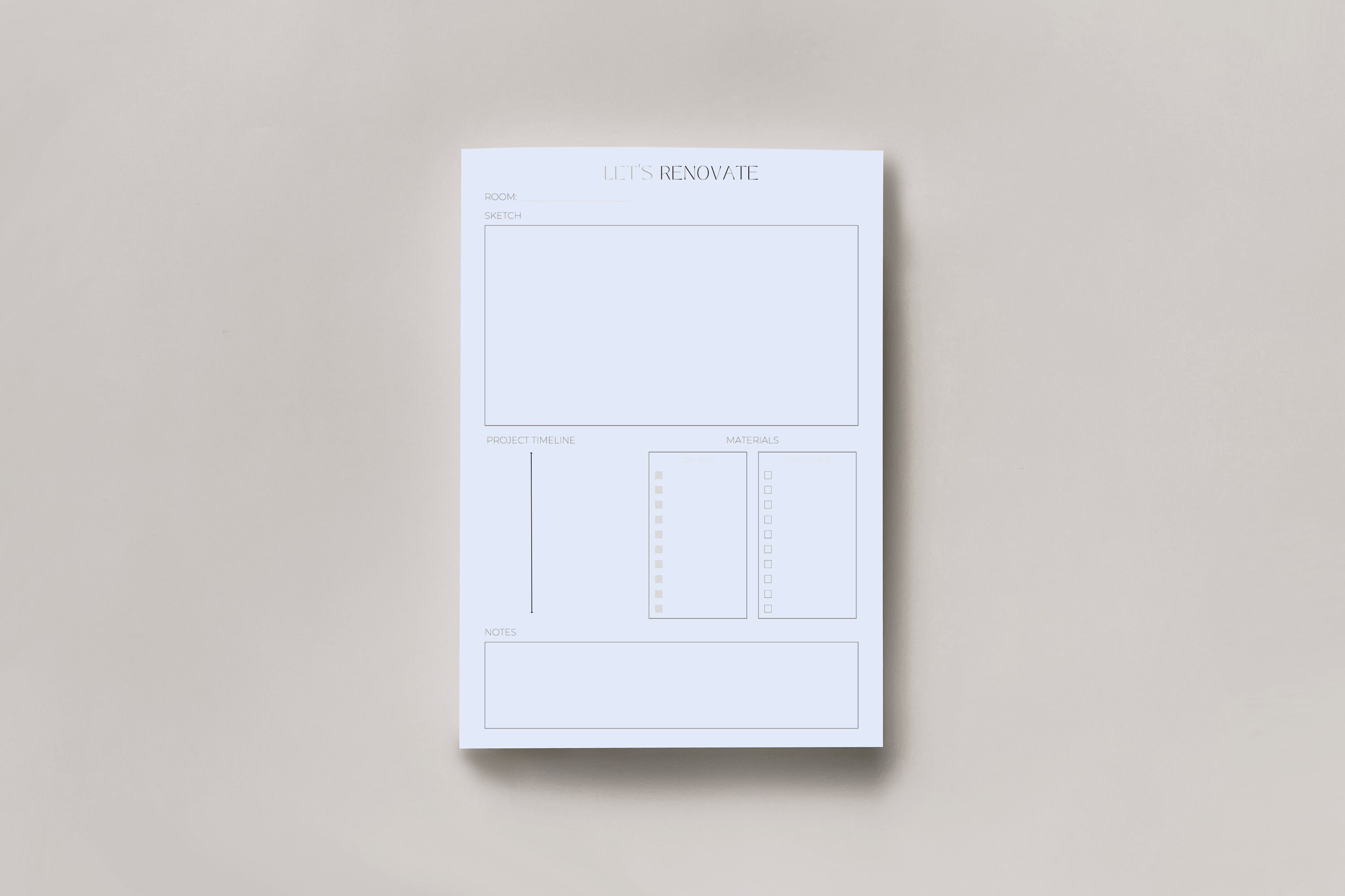 DIY Renovation To-do List, Home Renovation Organization Checklist ...