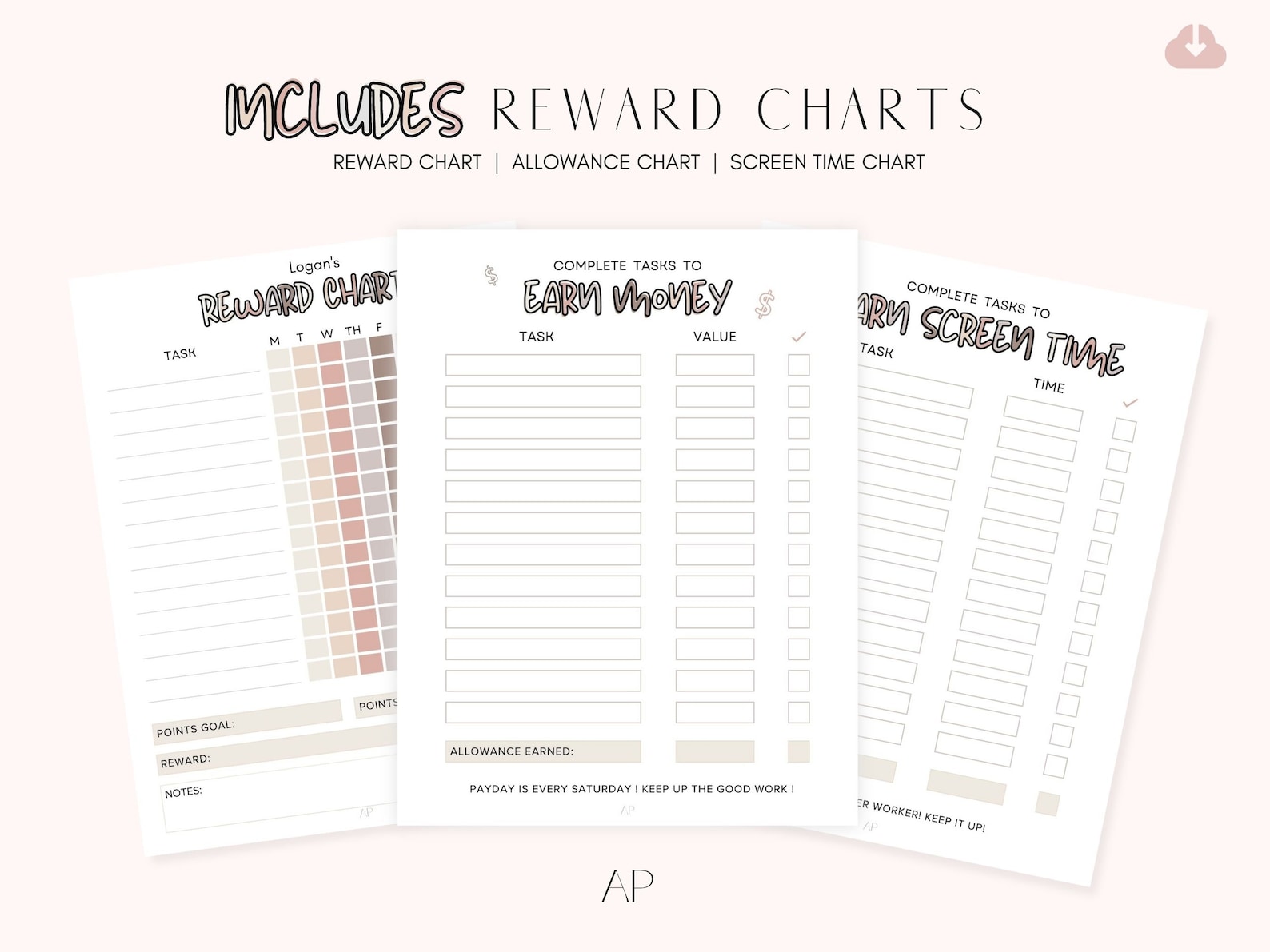 Editable Children's Cleaning Planner, Kids Chore Chart, Daily Weekly ...