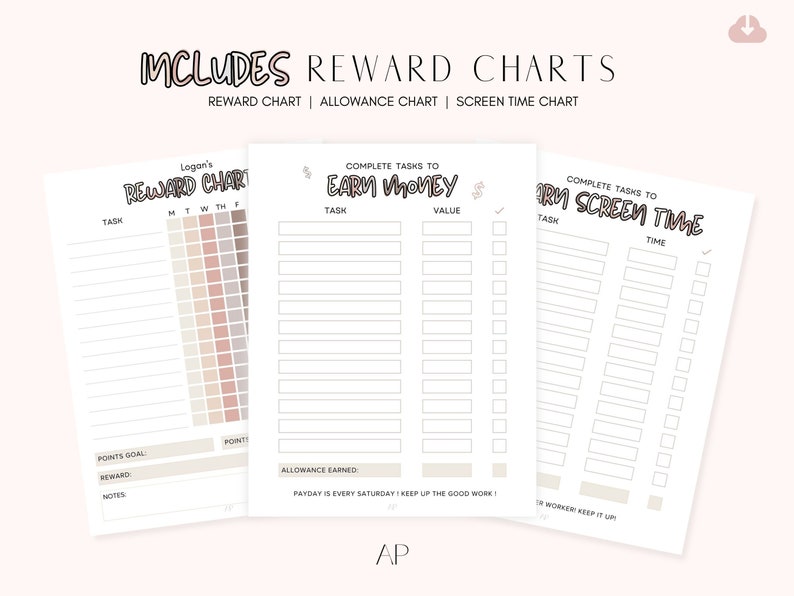 Editable Children's Cleaning Planner, Kids Chore Chart, Daily Weekly ...