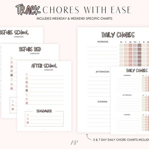 Editable Children's Cleaning Planner, Kids Chore Chart, Daily Weekly ...