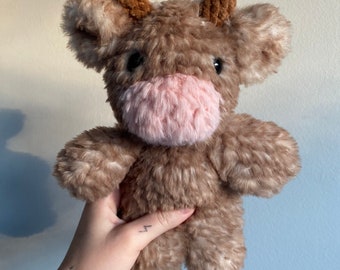 Pink Fluffy Cow - Etsy