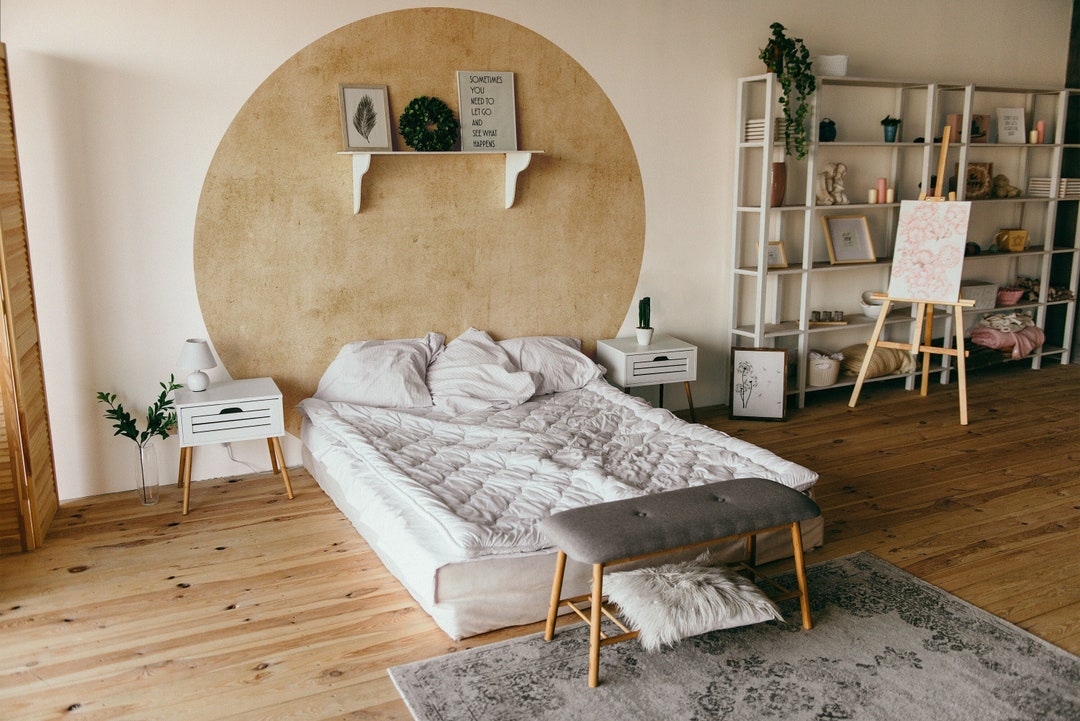 Circular Wall Decal Geometric Sticker Geometric Wall Sticker Circle ...