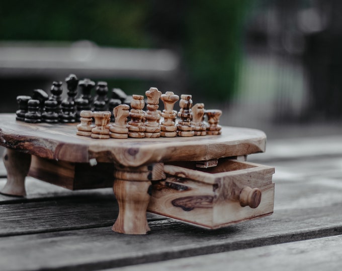 Luxury Solid Wood Chess Set Made From Black Walnut and White Oak | 1 ...