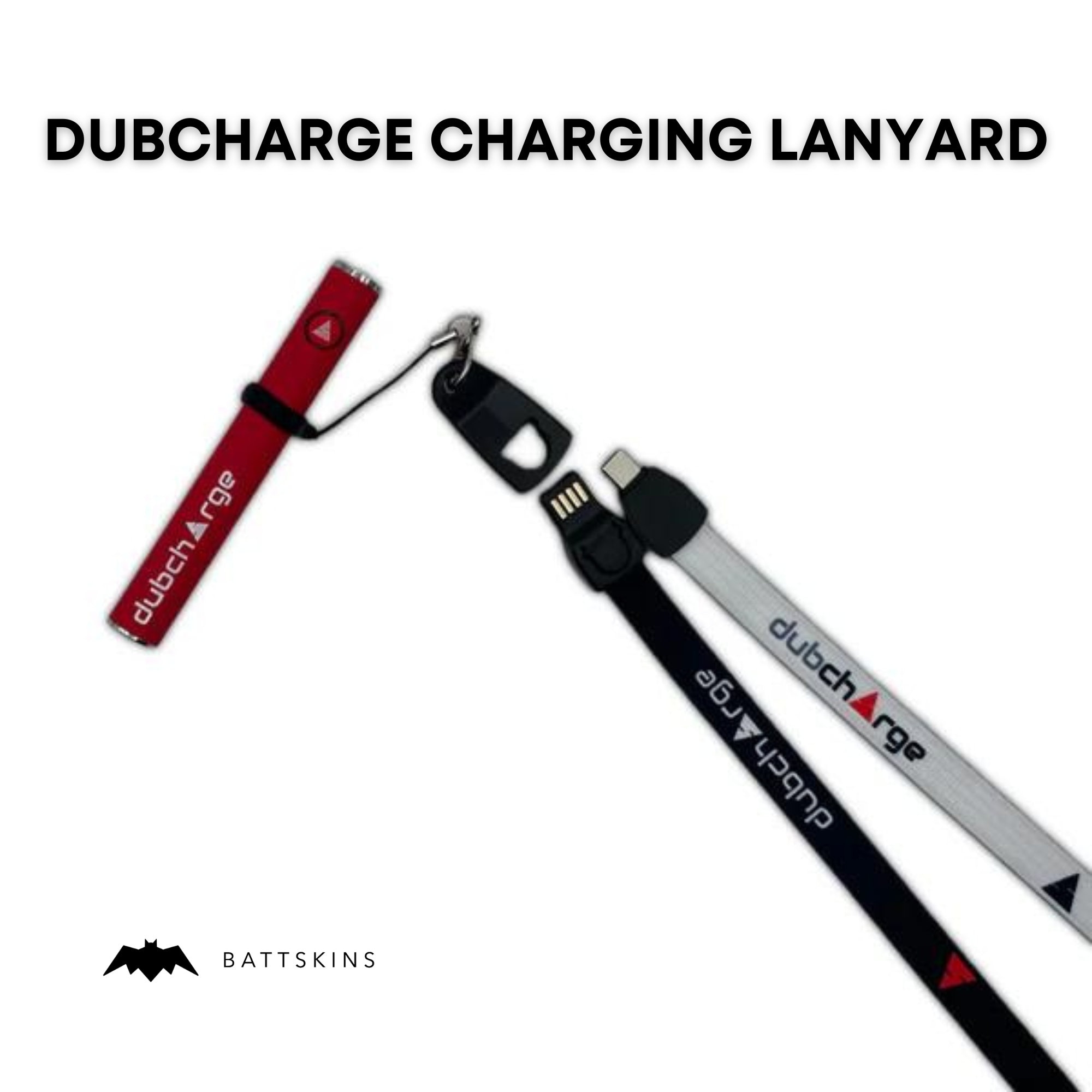 Dubcharge USB to USB-C Lanyard for Pen Battery Wear, Carry & Charge ...