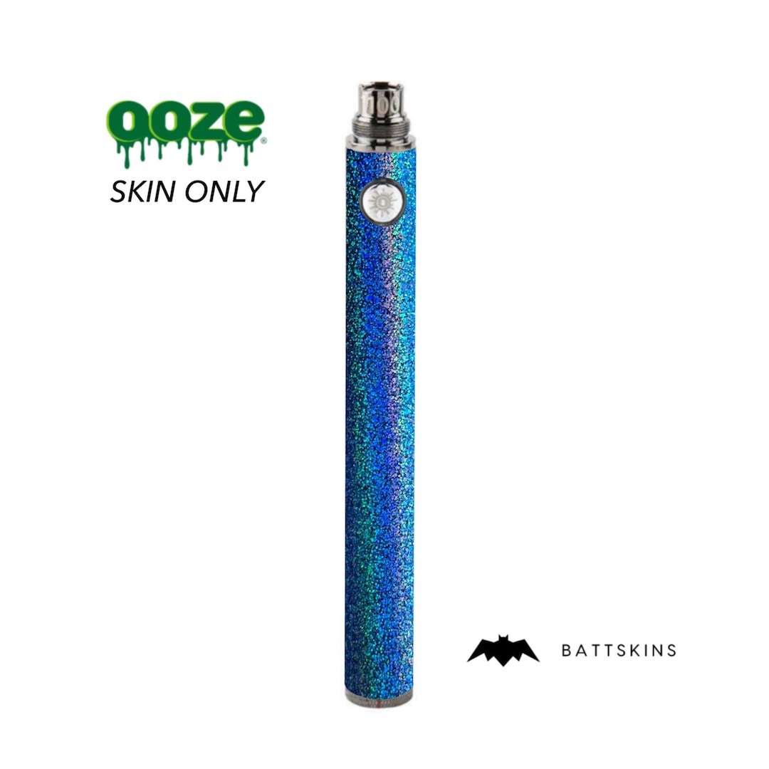 OOZE Twist 510 Thread 1100 Mah Skin | Neon Blue Holographic Skin *SKIN ...