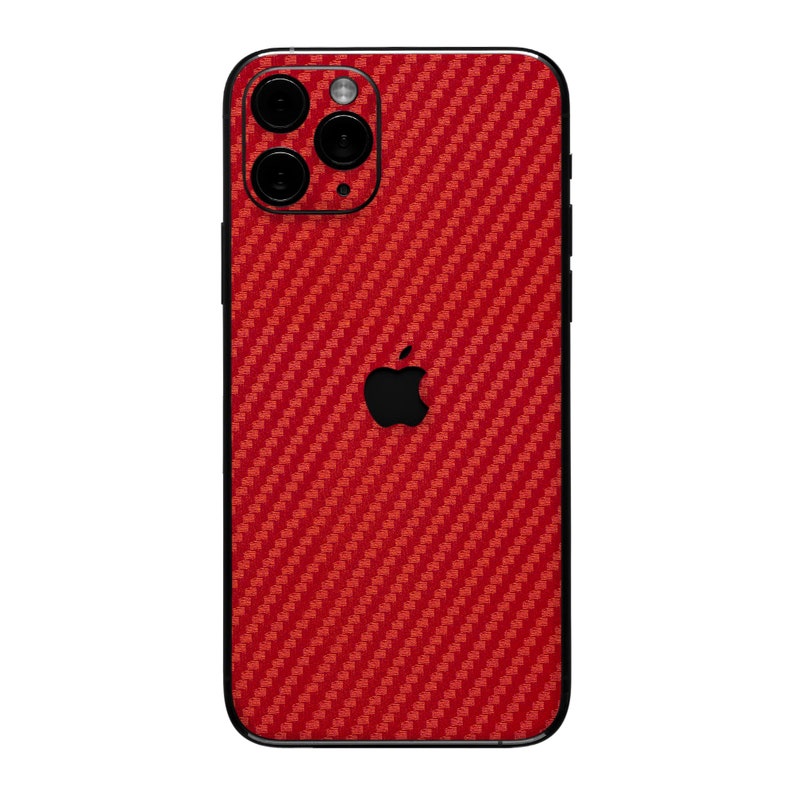 Red Carbon Fiber iPhone Skin Wrap – Edge-to-edge Protection - Etsy