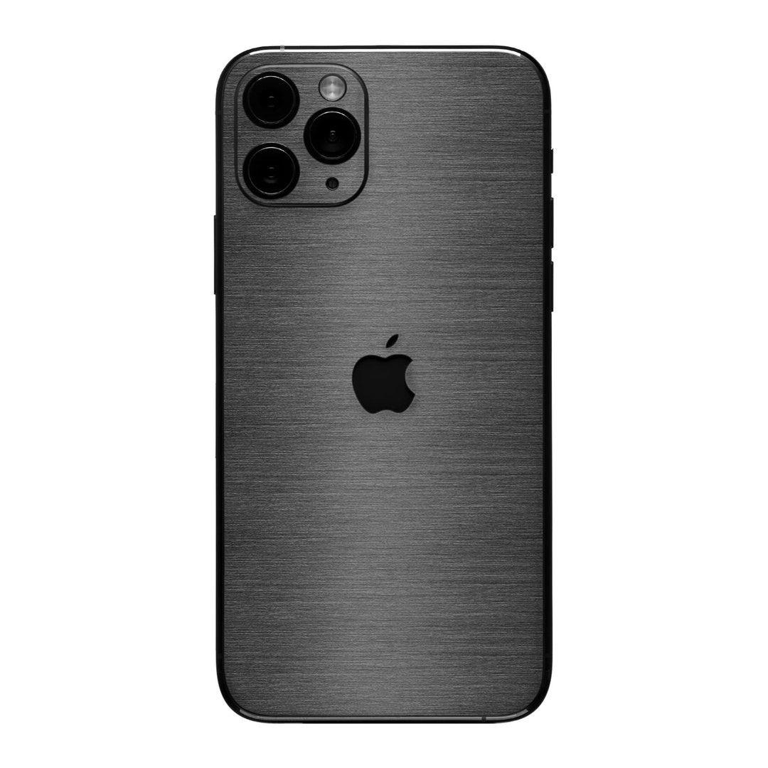 Gray Brushed Metallic Premium Vinyl Skins for Your iPhone - Skin Wraps ...