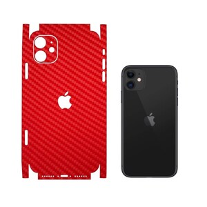 Red Carbon Fiber Premium Vinyl Skins for Your iPhone - Skin Wraps for ...