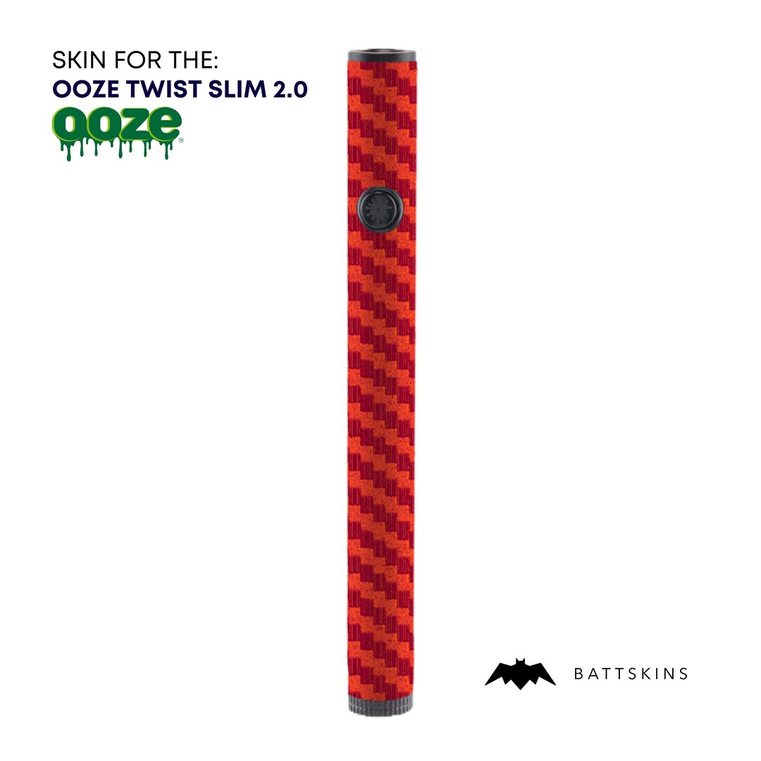 OOZE Twist Slim 2.0 Red Carbon Fiber 3D Skin *SKIN ONLY* | No Device ...