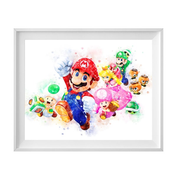 Super Mario Poster - Etsy