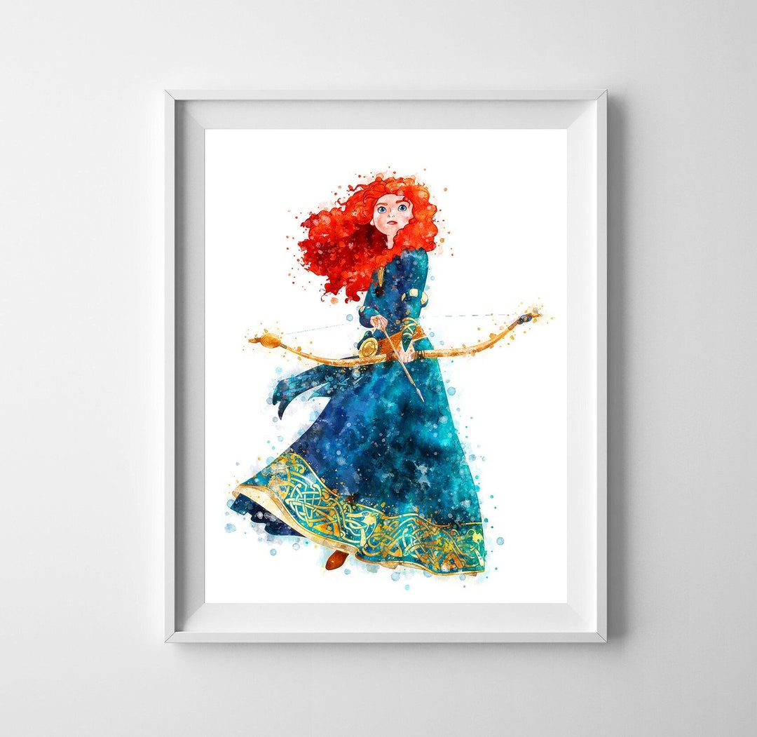 Merida Art Print Merida the Brave Poster Princess Merida Printable ...