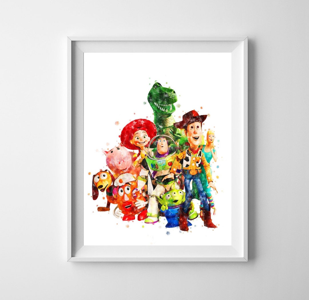 Toy Story Watercolor Art Print Toy Story Printables Toy Story Poster ...