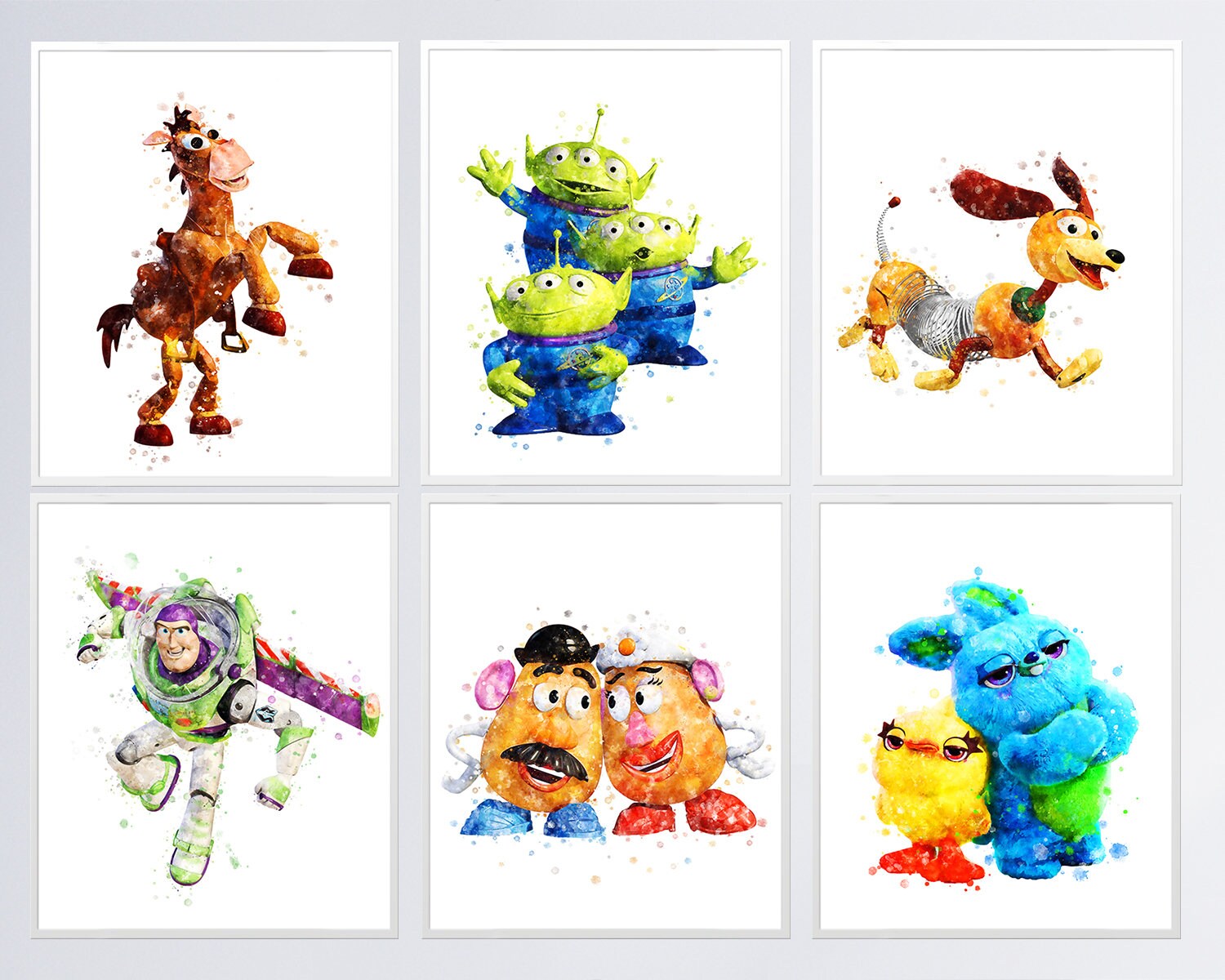 Toy Story Set of 12 Toy Story Watercolor Wall Decor Toy Story Printable ...