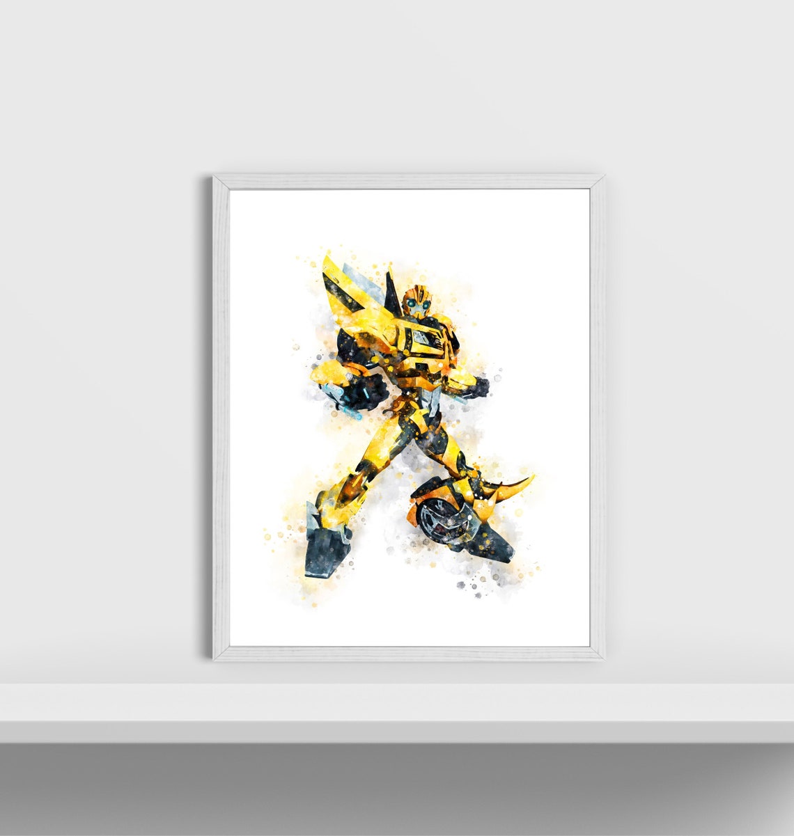 Bumblebee Print Watercolor Transformers Wall Decor Bumblebee Wall Art ...