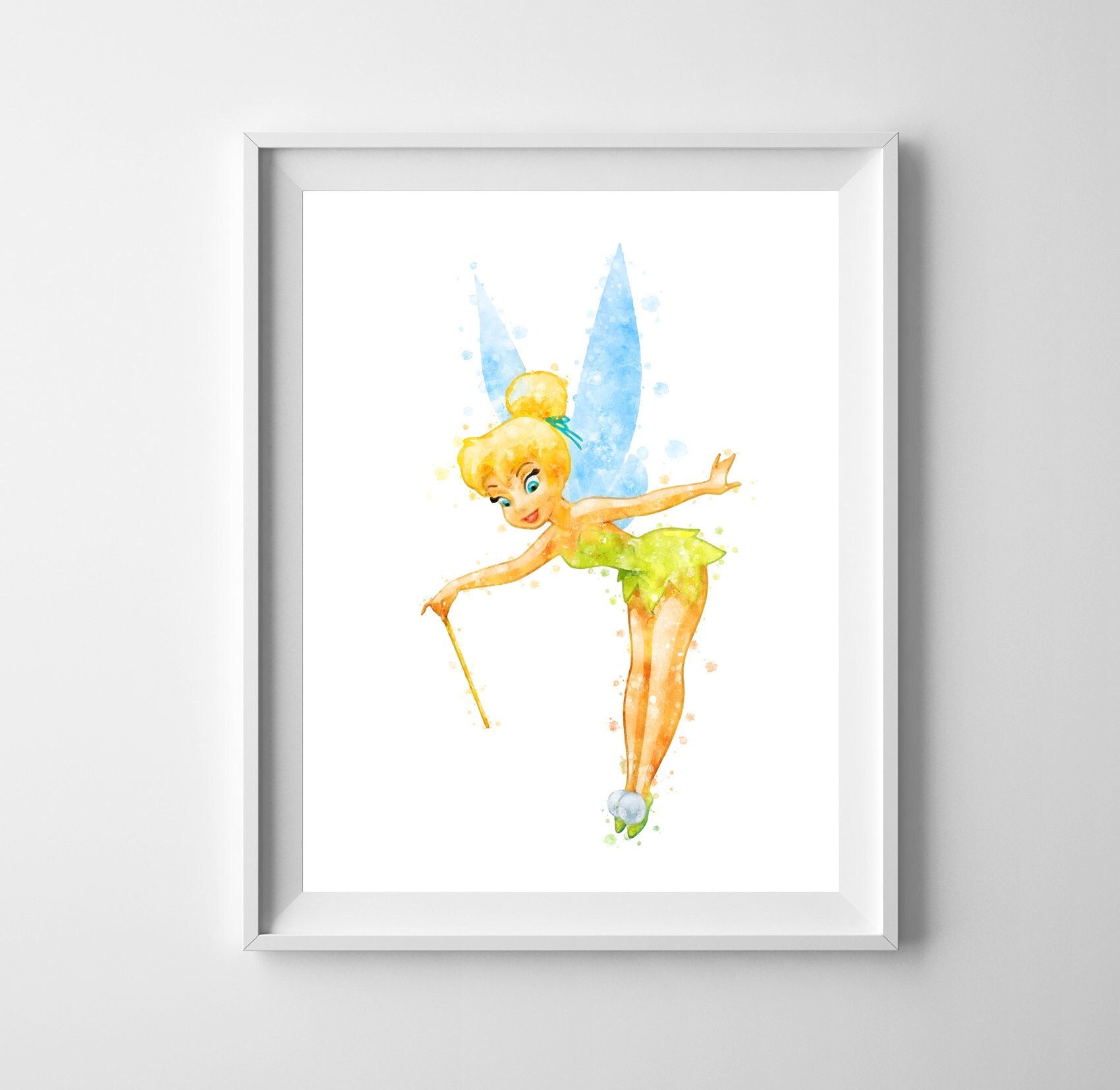 Watercolor Tinkerbell Art Print Tinkerbell Poster Never Grow up ...