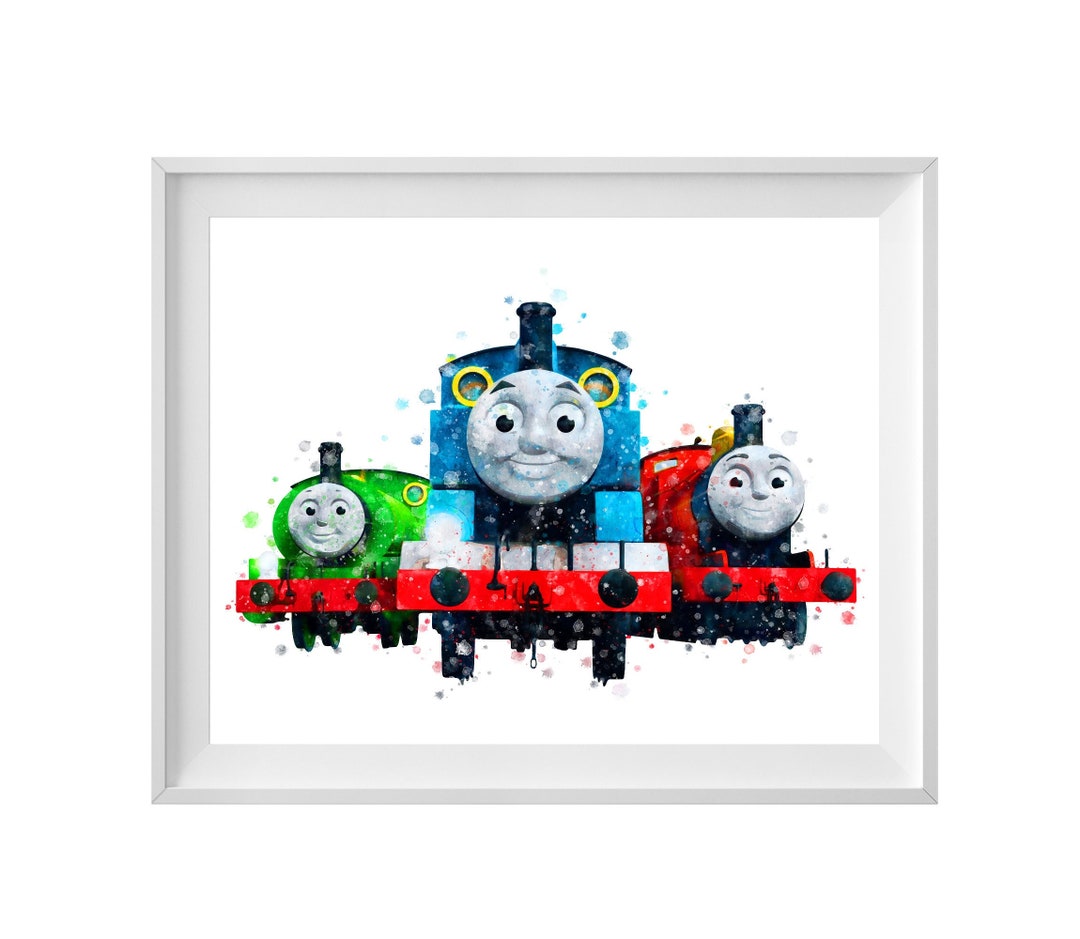 Thomas and Friends Art Print Thomas the Train Watercolor Poster Thomas ...