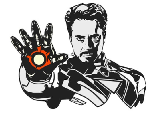 Tony Stark SVG - Etsy
