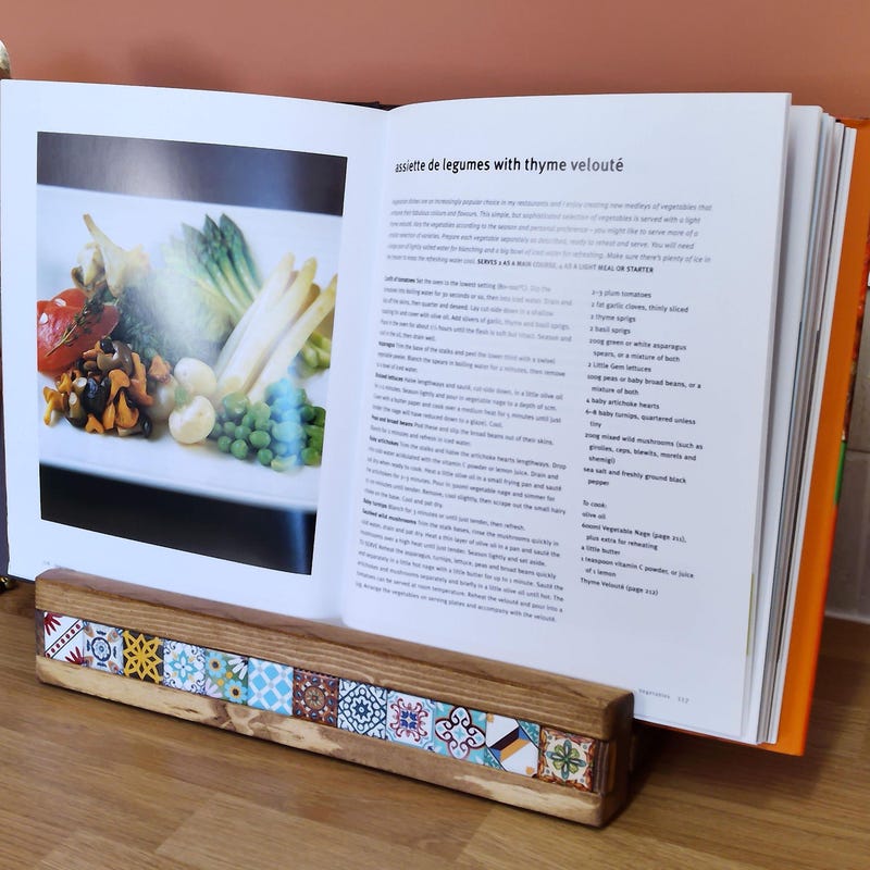Cook Book Stands Oak - Etsy UK