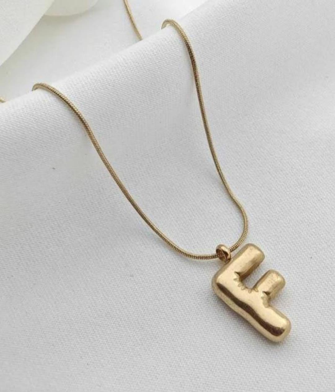 Stainless Steel Balloon Letter VIP Necklace, 2 Options - Etsy