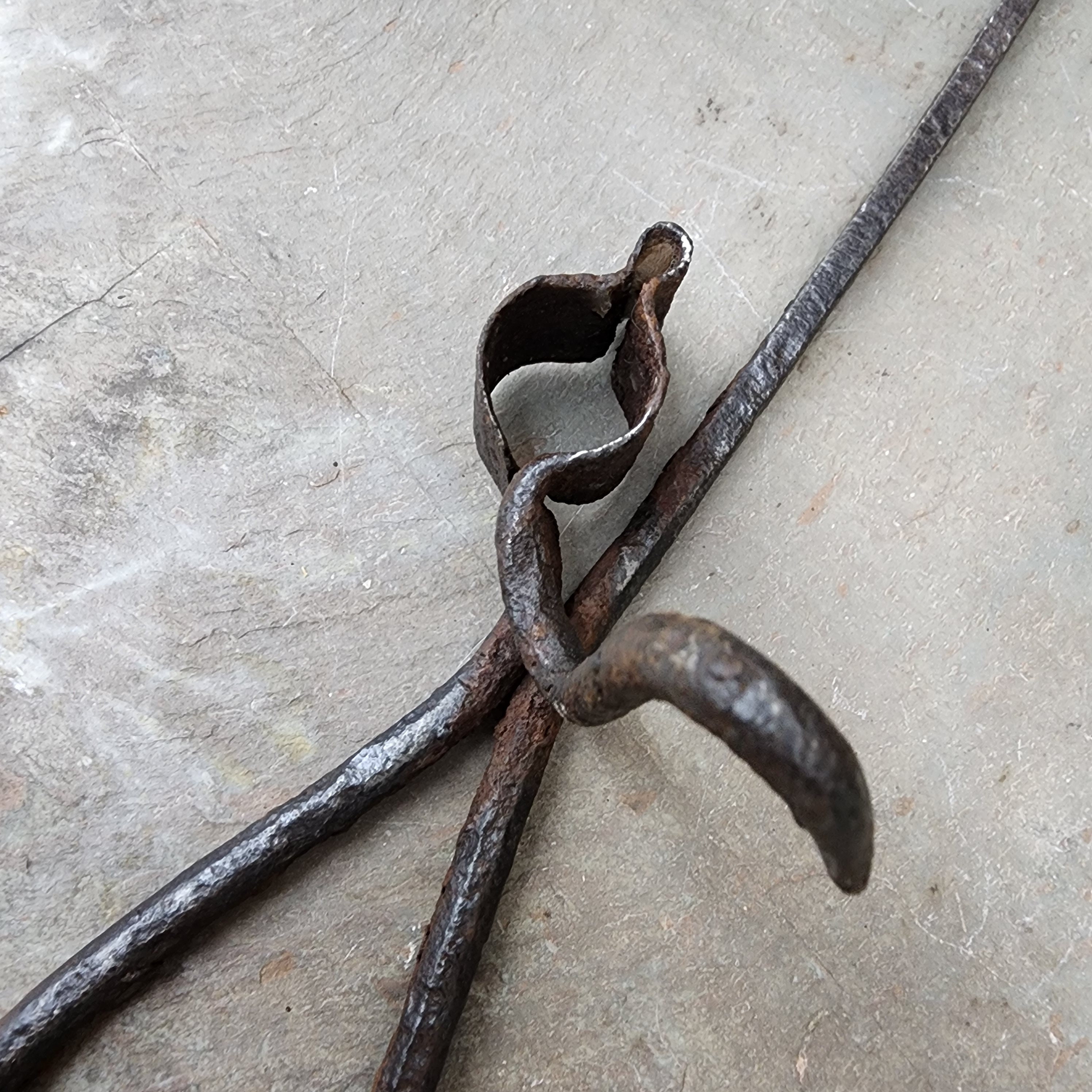 Pitted Antique Well Worn Sticking Tommy Coal Miner's Candle Holder ...