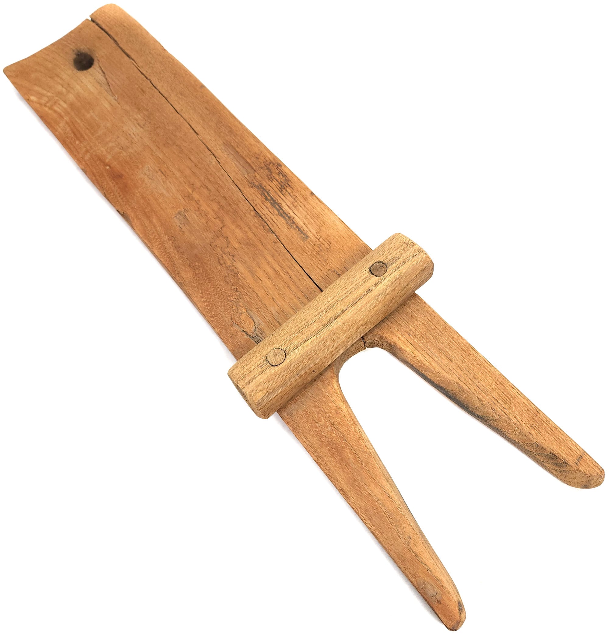 Primitive Antique Wooden Boot Jack Boot Remover Pegged Construction ...