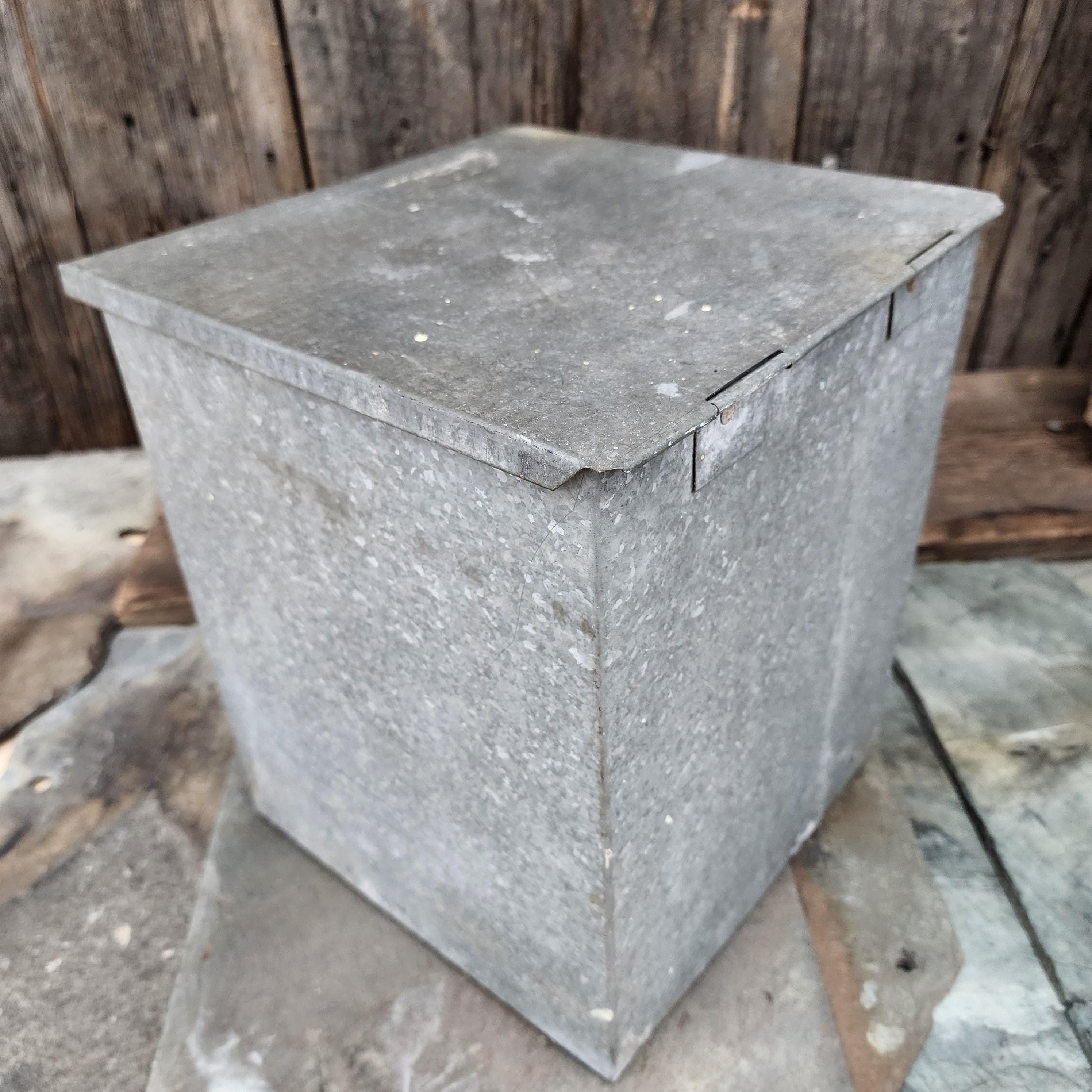 Antique Hydrox Dairy Advertising Metal Porch Box Milk Man Delivery ...