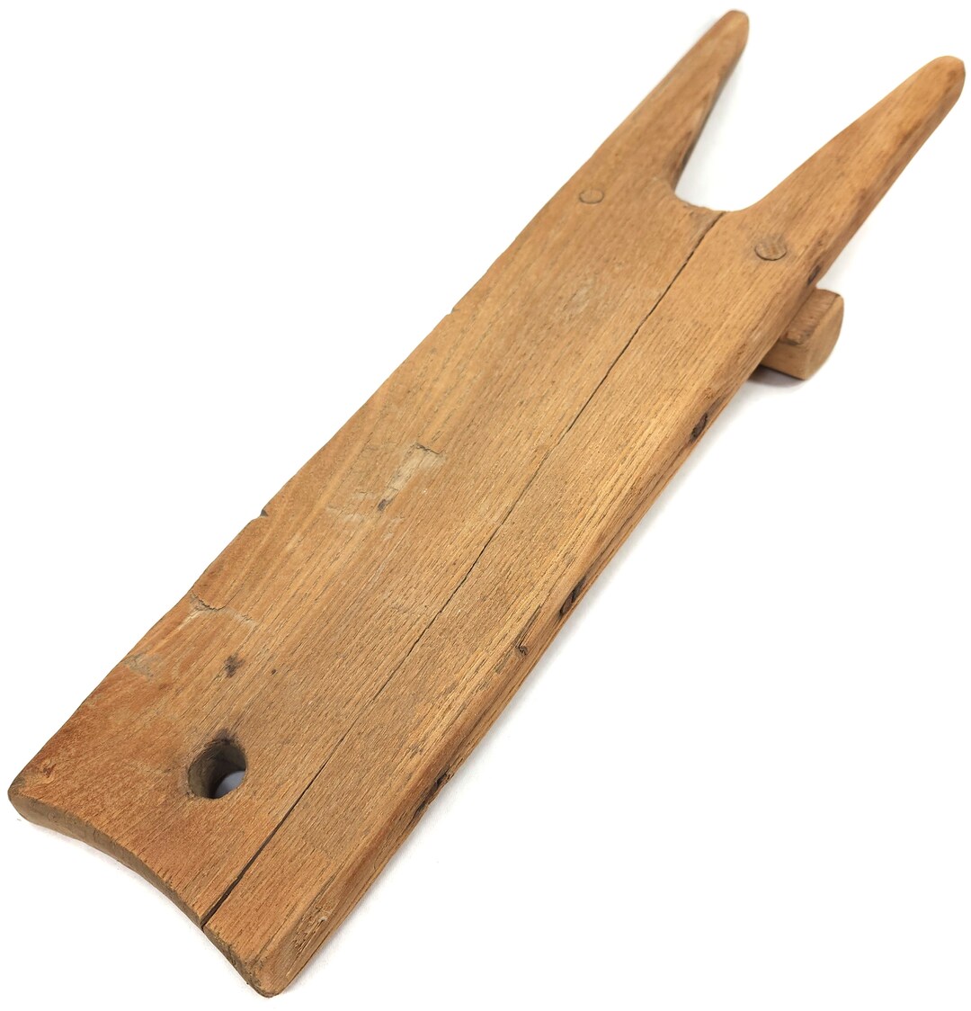 Primitive Antique Wooden Boot Jack Boot Remover Pegged Construction ...
