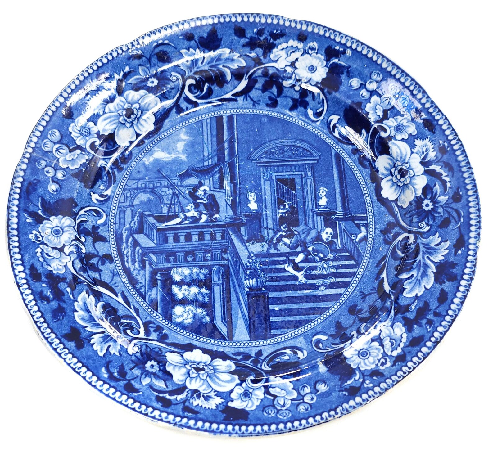 Antique Clews Staffordshire Bone China Doctor Syntax Star Gazing ...