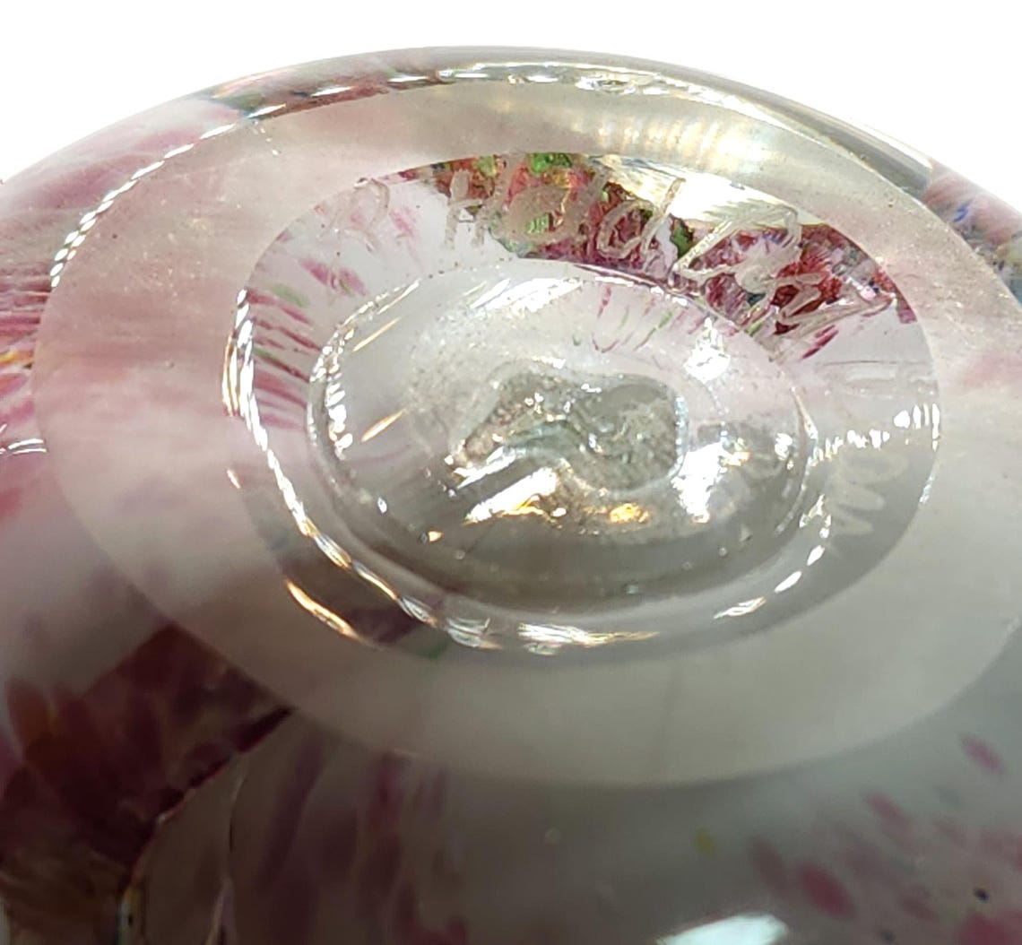 Vintage Robert Held Art Glass Signed Large Egg Shaped Paperweight ...