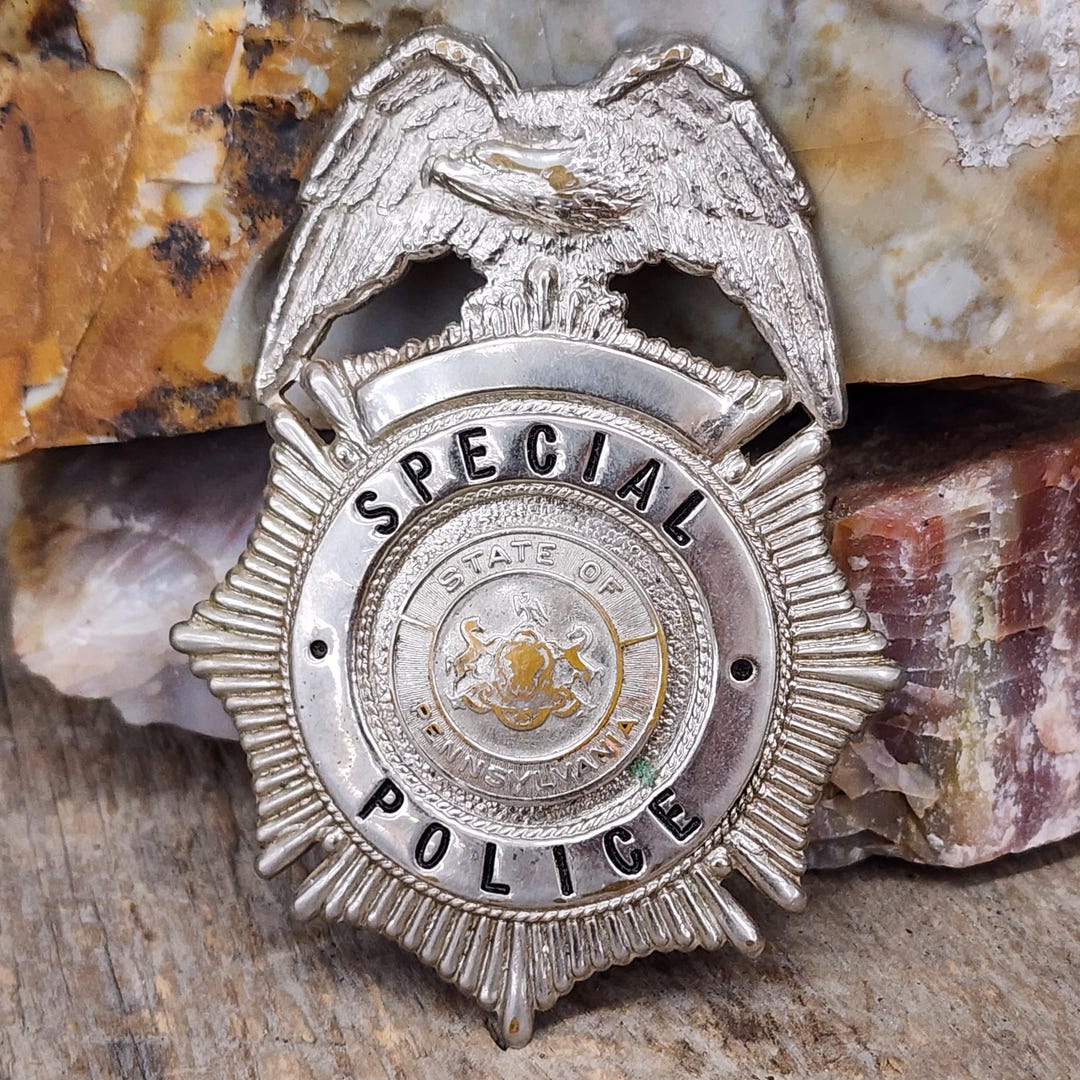 Old Vintage Pennsylvania Special Police State Badge Retired Shield PA ...