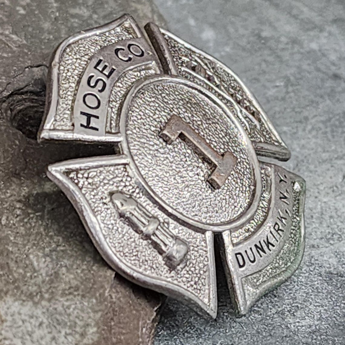 Vintage Obsolete Dunkirk NY Hose Co. Fire Department Uniform Hat Badge ...