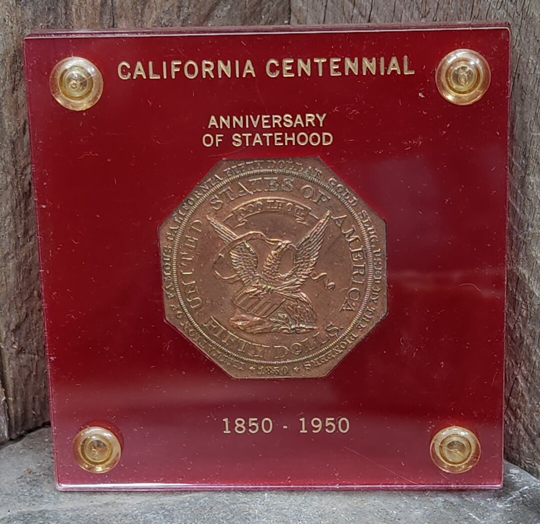 1950 Vintage California Centennial So-called Dollar Fifty Dollar Coin ...