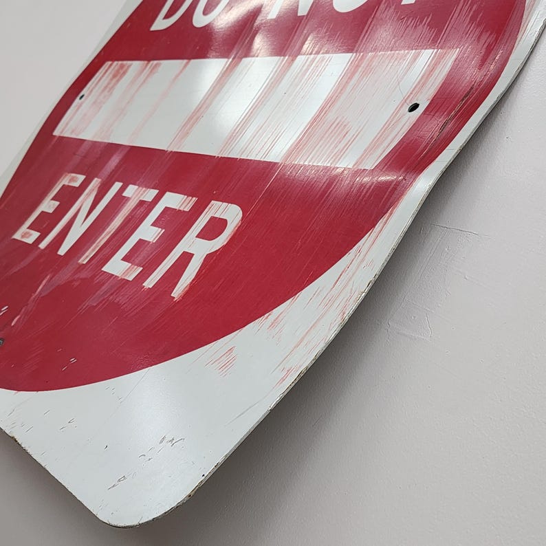 Used Do Not Enter Retired Wrecked Street Road Sign 30" Traffic Warning ...