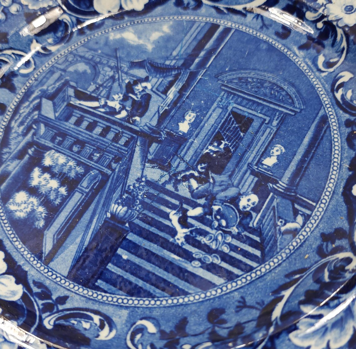 Antique Clews Staffordshire Bone China Doctor Syntax Star Gazing ...