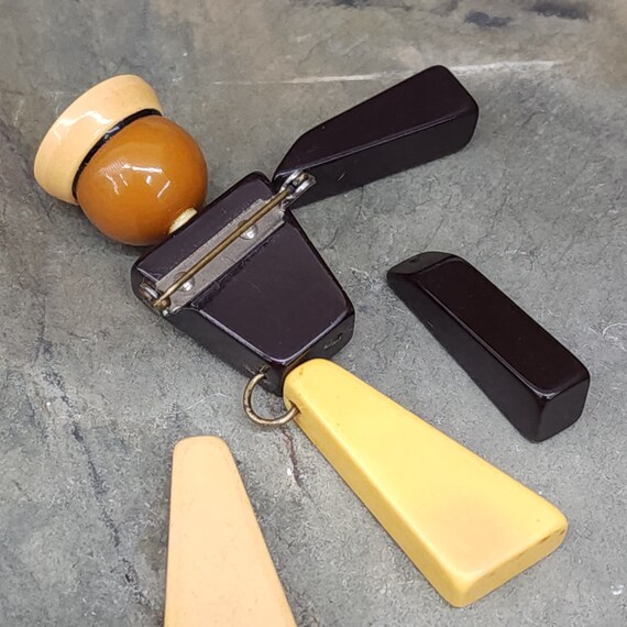 Antique Figural Navy Sailor Bakelite Catalin Estate B… - Gem