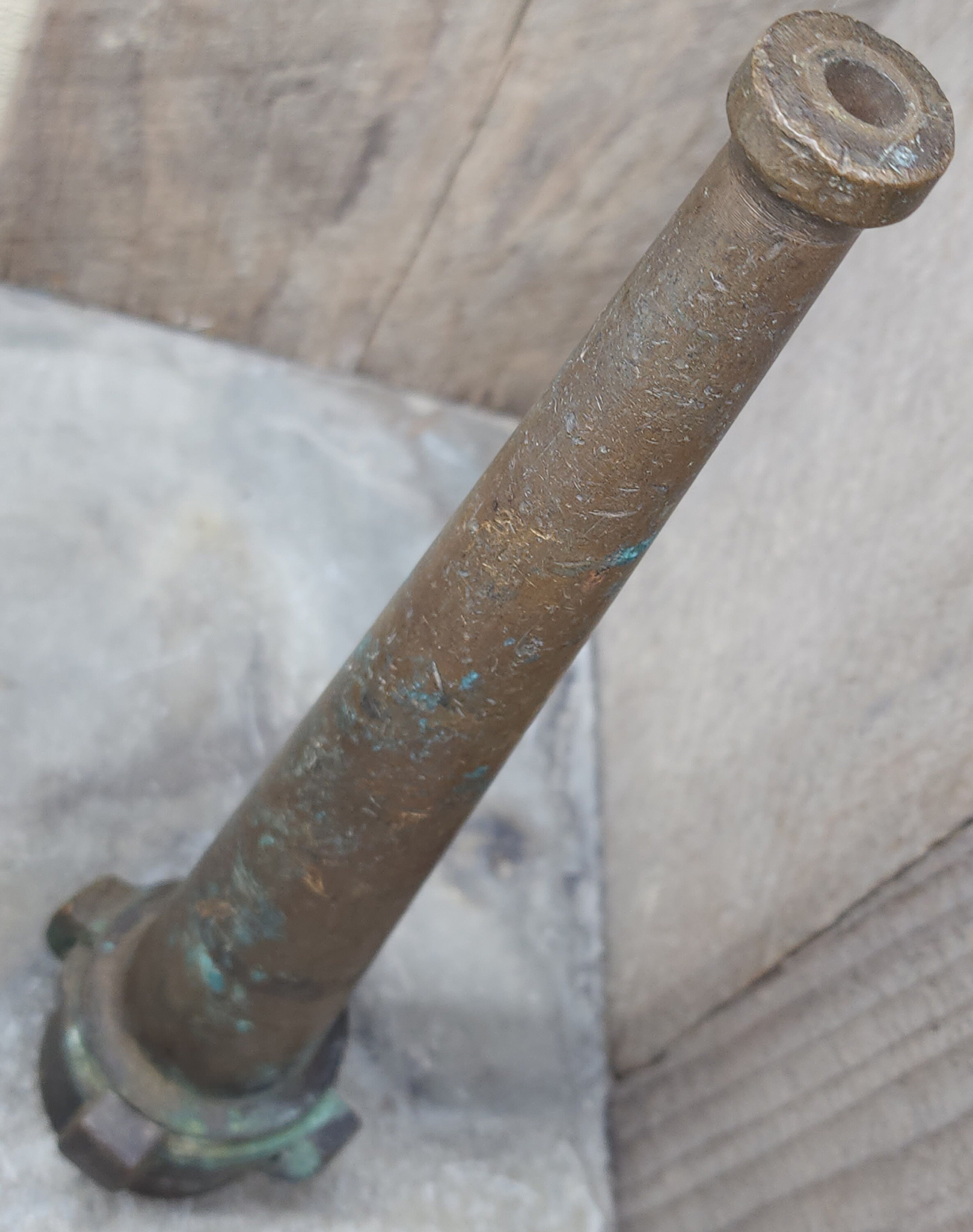 Vintage Well Used Old Brass Firefighting Fire Hose Nozzle WFI 10 With ...