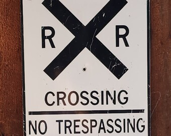 Railroad Private Crossing Sign - Etsy