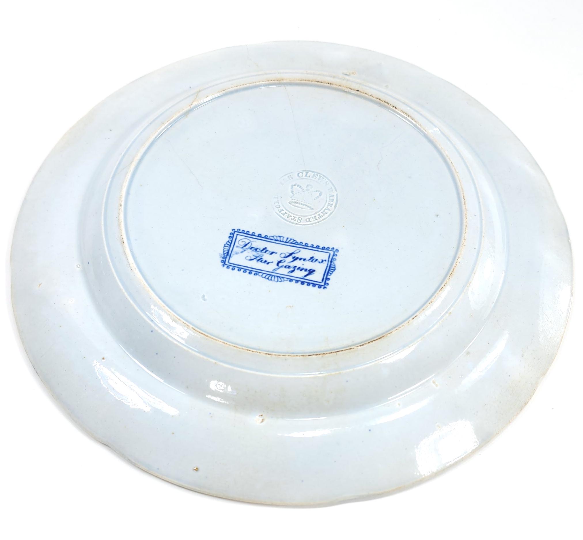 Antique Clews Staffordshire Bone China Doctor Syntax Star Gazing ...