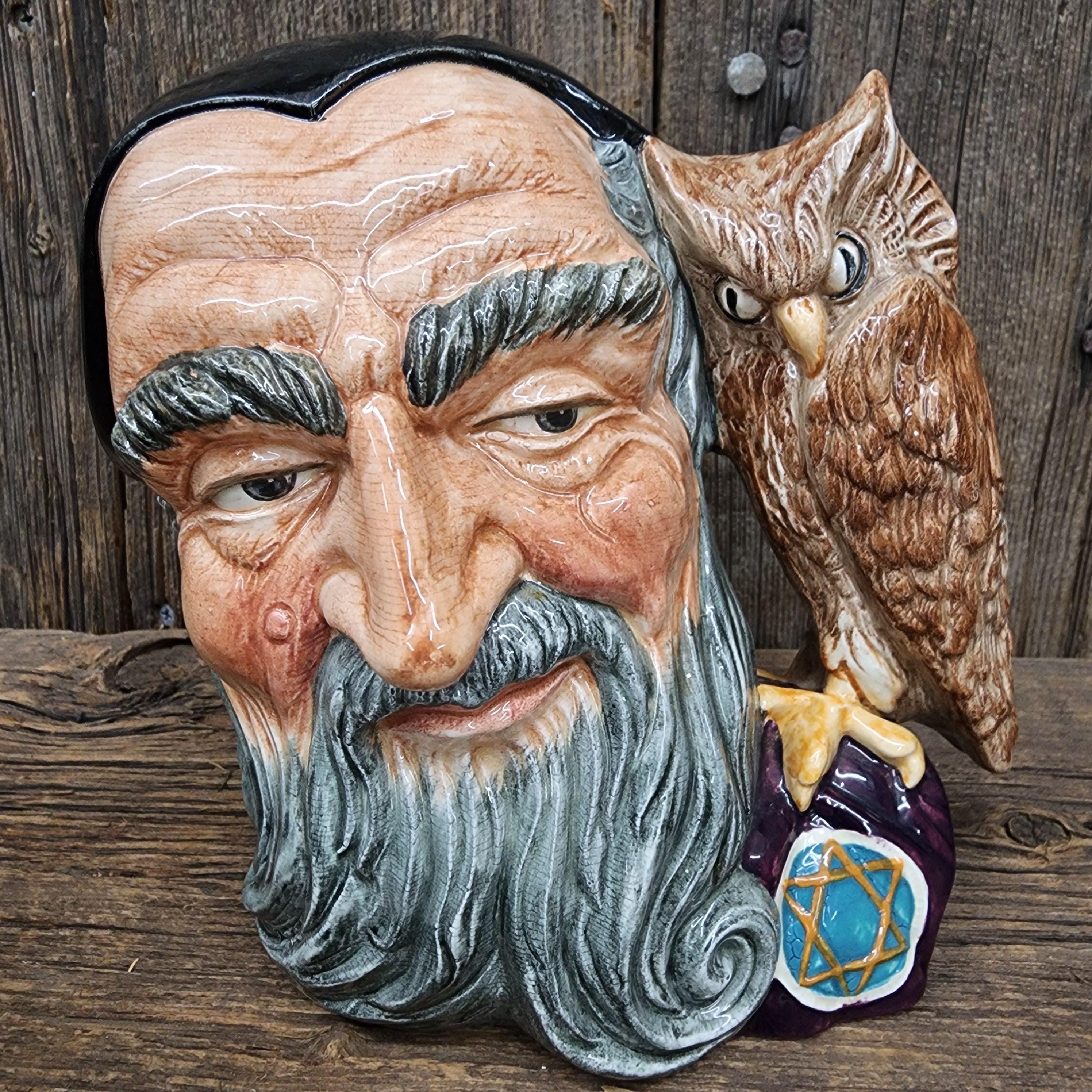 1959 Vintage Royal Doulton Limited Merlin Wizard Character Mug Ceramic ...