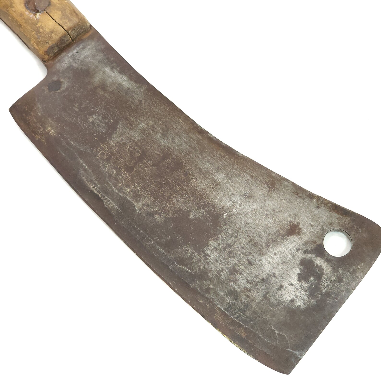 Antique Briddell Wood Handled Meat Cleaver Butcher Knife | Etsy