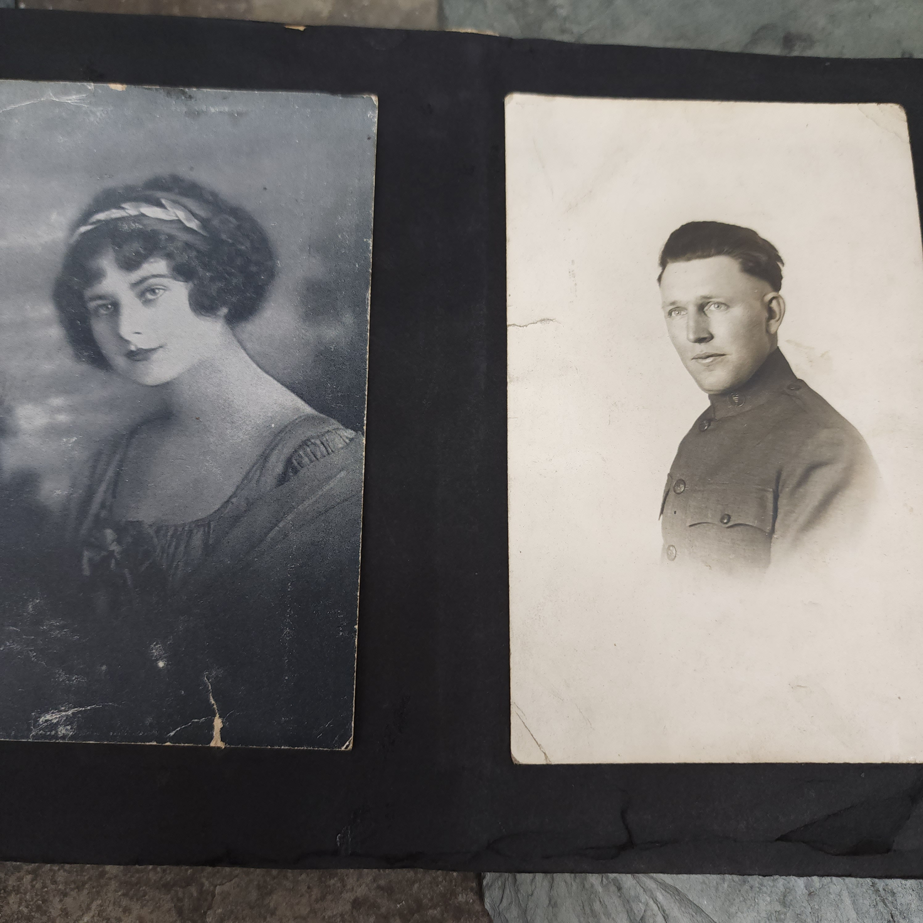 Antique World War I Era Family Photo Album Photograph Book Post-mortem War Train - Etsy
