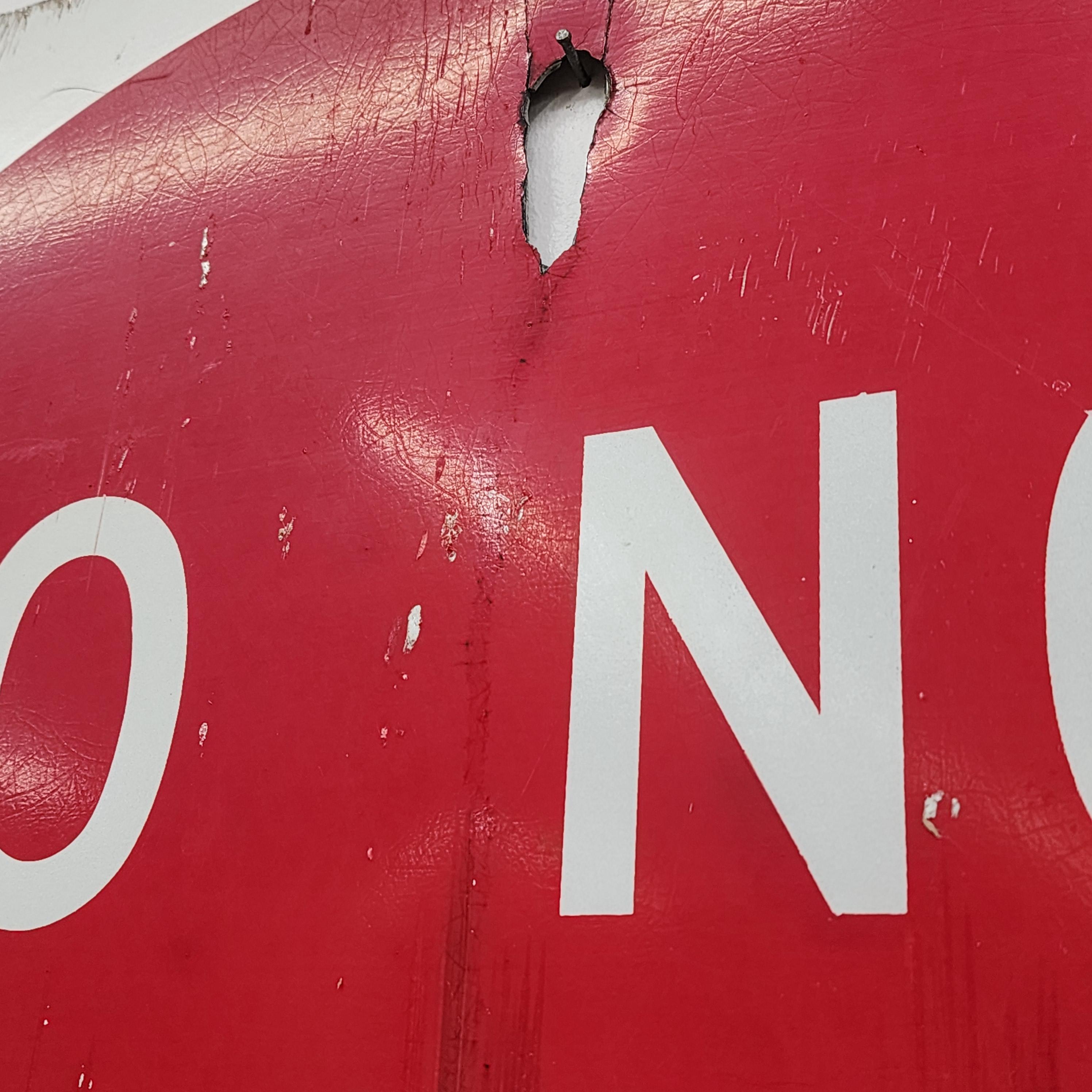 Used Do Not Enter Retired Wrecked Street Road Sign 30" Traffic Warning ...