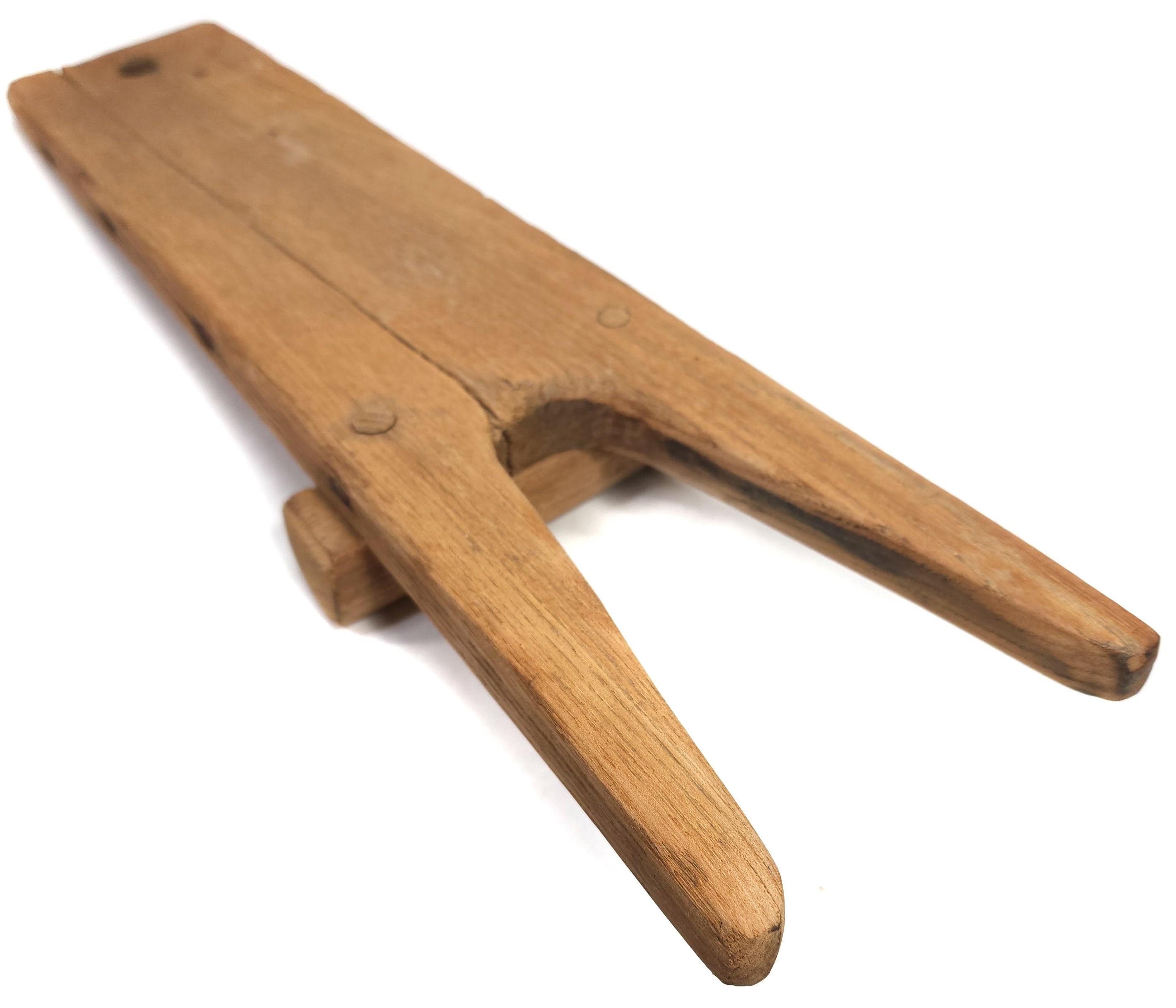 Primitive Antique Wooden Boot Jack Boot Remover Pegged Construction ...