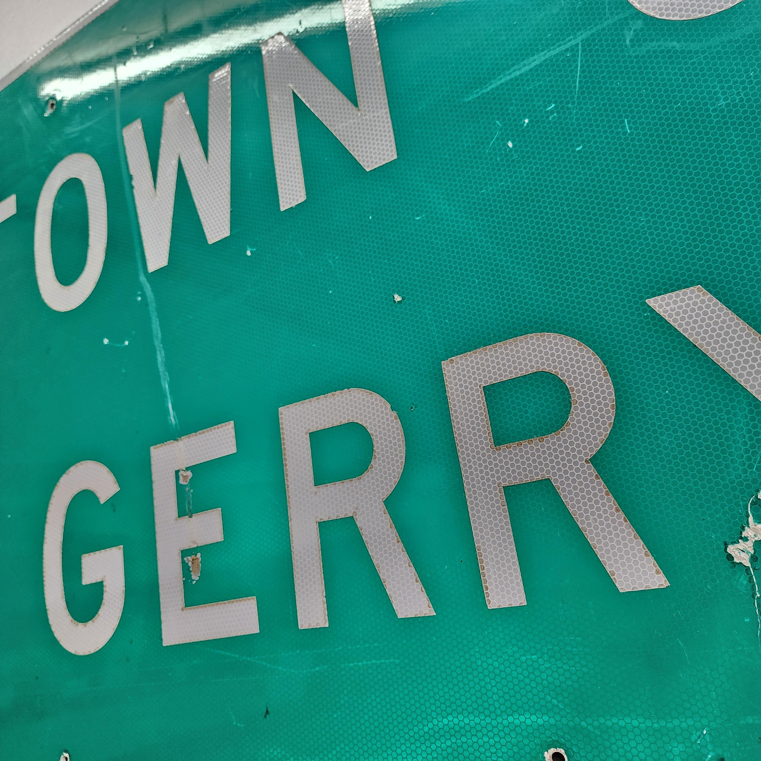 Vintage Retired Town Gerry New York City Limits Highway Traffic Road ...