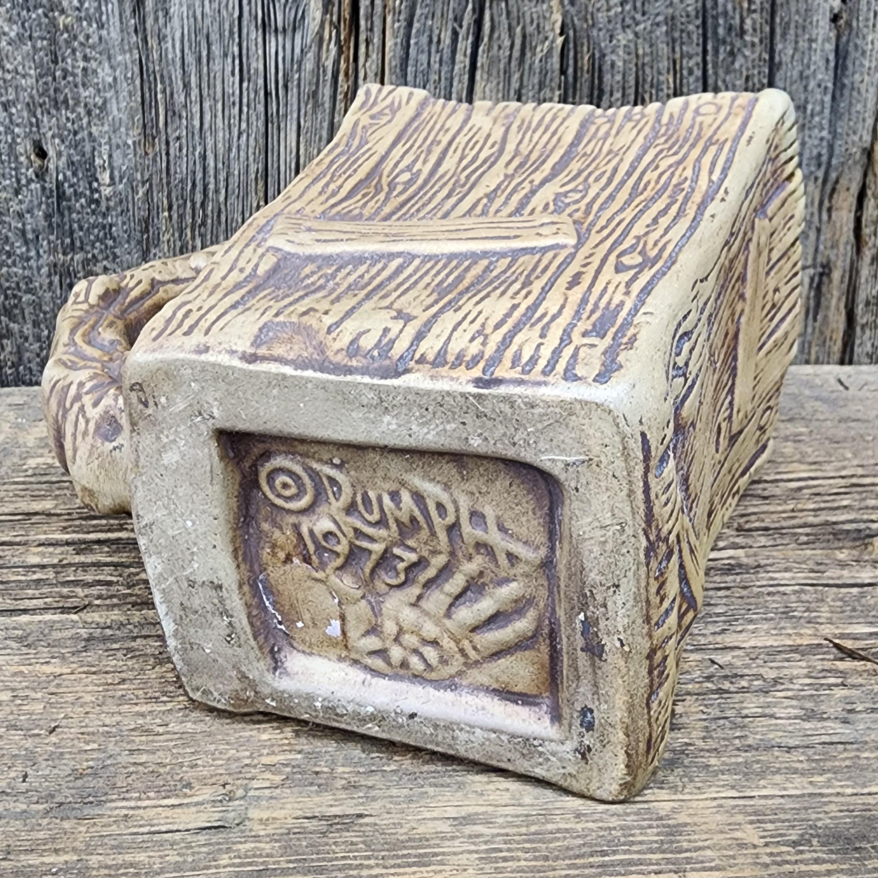 1973 Vintage Jim Rumph Art Pottery Figural Outhouse Shaped Mug Tankard ...