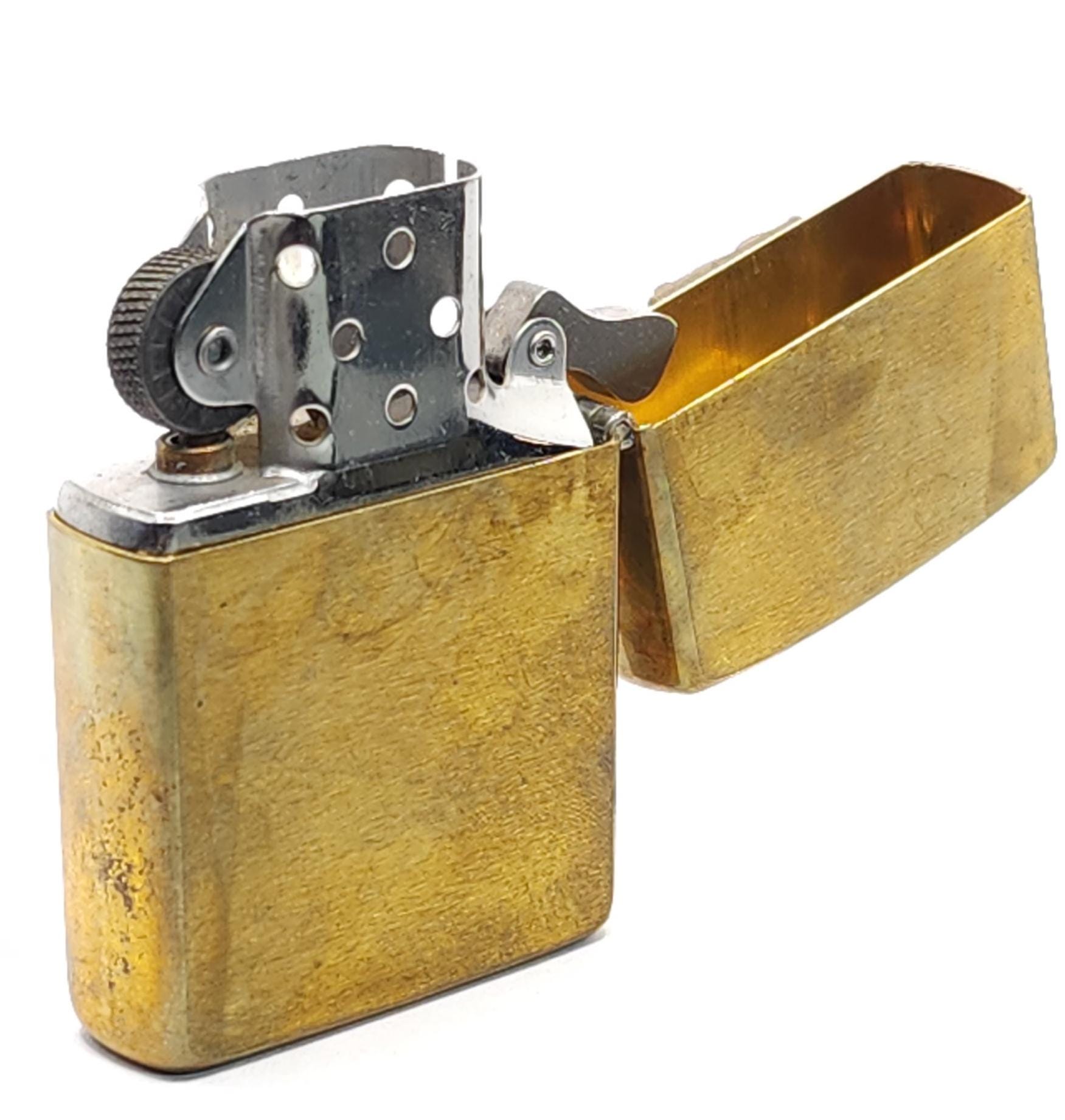 1992 Unfired Brass Zippo Marlboro Wild West Cigarette Lighter & Box ...