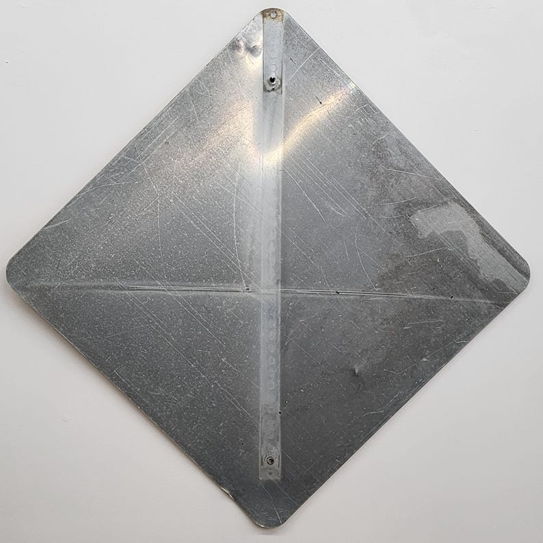 30" Vintage 4 Way Intersection Crossroads Obsolete Retired Traffic ...