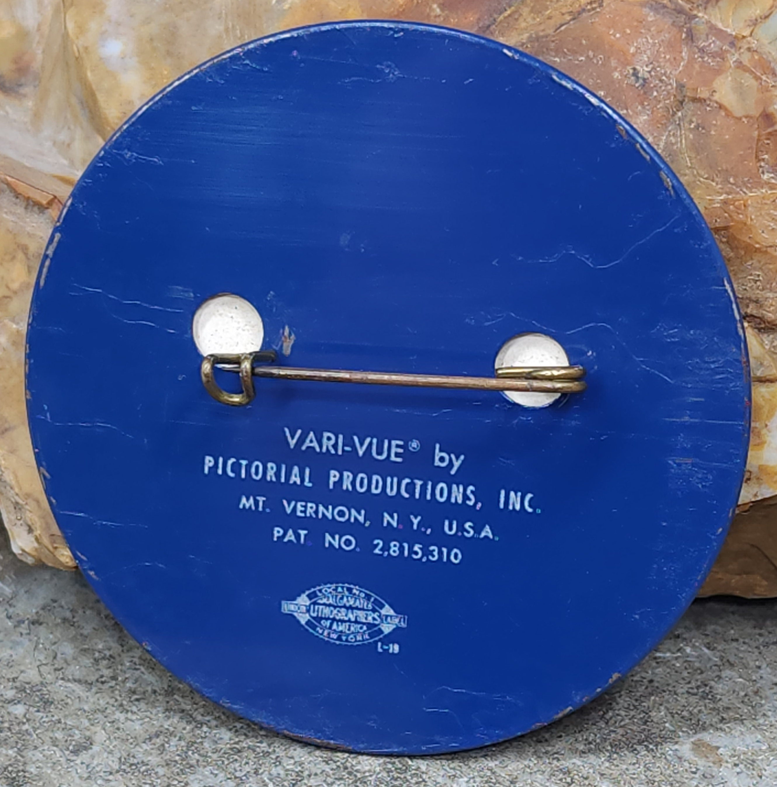 Vintage Vari-vue Lenticular John F. Kennedy JFK Pinbuck Campaign ...