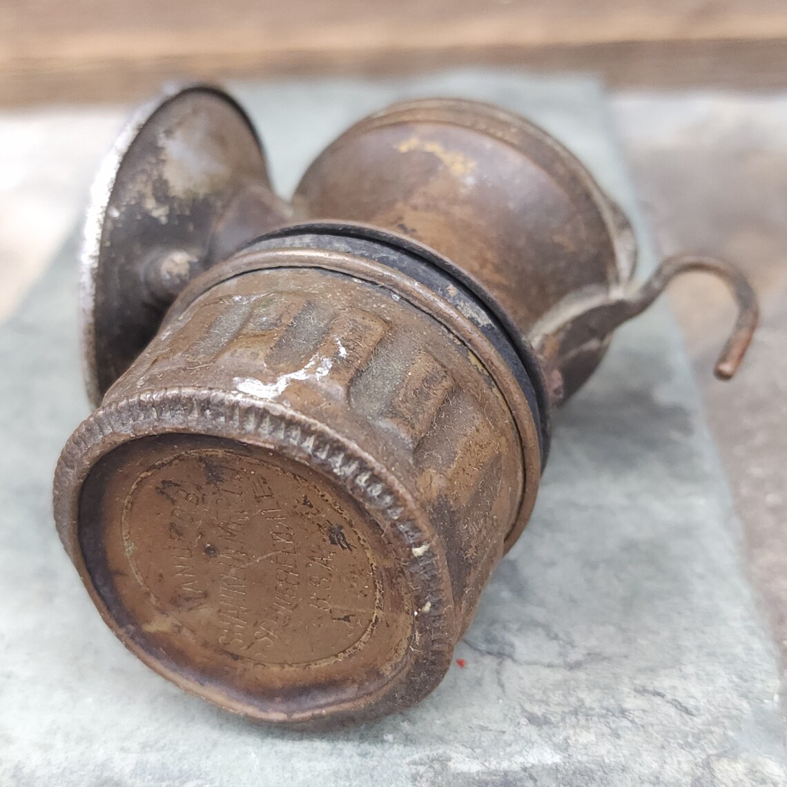 Autolite Antique Brass Coal Miner's Carbide Helmet Light - Etsy